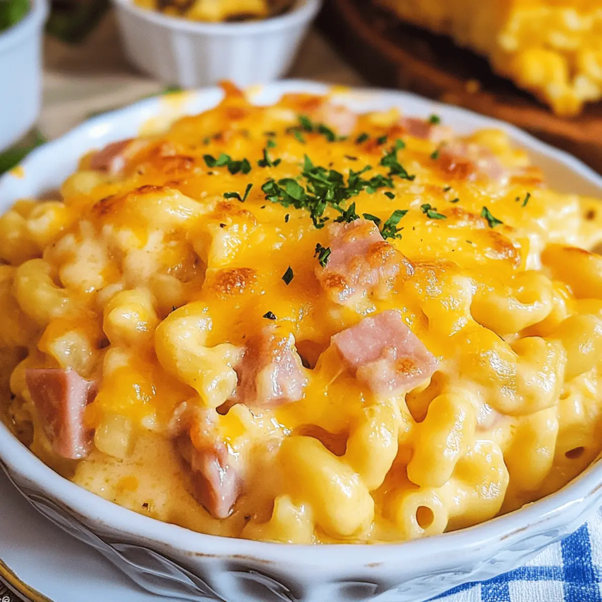 Easy Delicious Cheesy Ham Mac and Cheese for Ultimate Comfort
