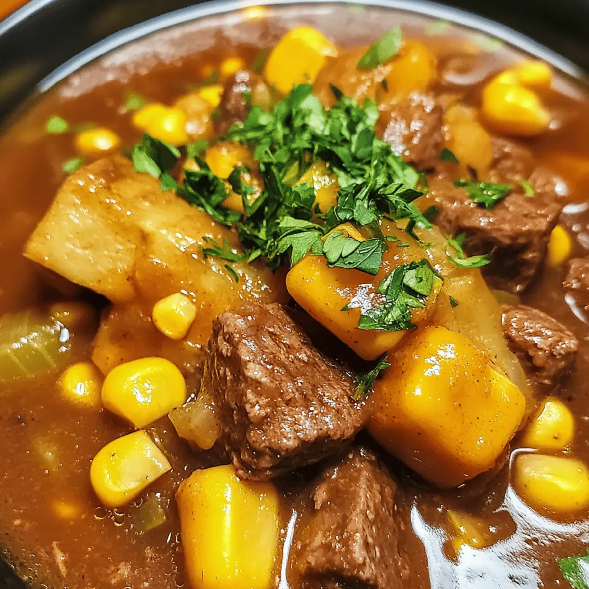 Irresistible Creamy Beef and Sweet Corn Stew: Ultimate Comfort