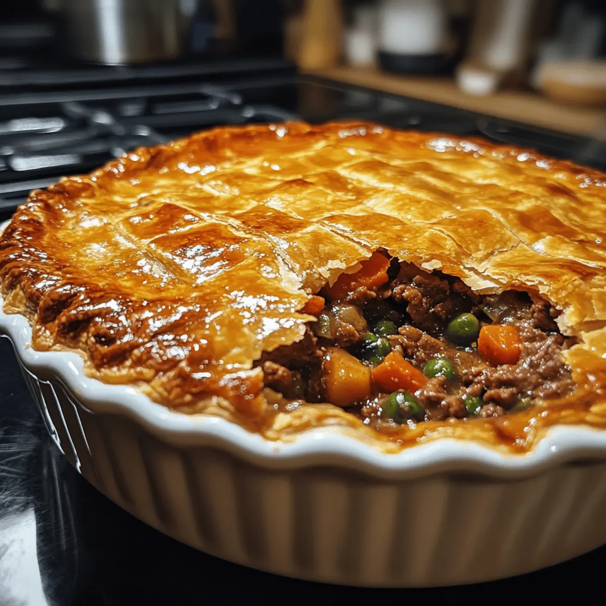 Ultimate Comforting Flaky Savory Beef and Vegetable Pie